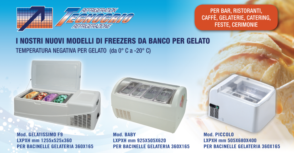Tecnocrio: i freezer da banco si rinnovano