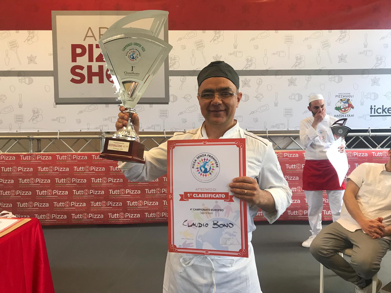 Claudio Bono vince Pizza Senza Frontiere a Napoli