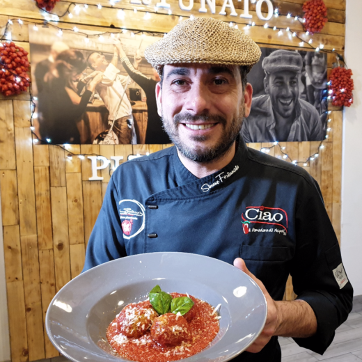 "Ciao - il pomodoro di Napoli" e le polpette del maestro Simone Fortunato