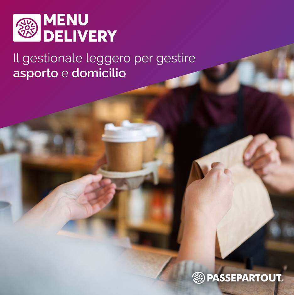 Asporto e consegna a domicilio con Menù Delivery by Passepartout